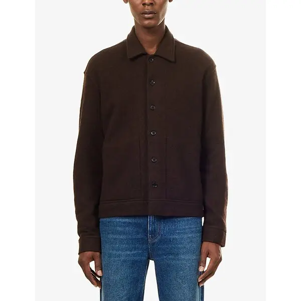 Nn07 Reed Button Wool Shirt