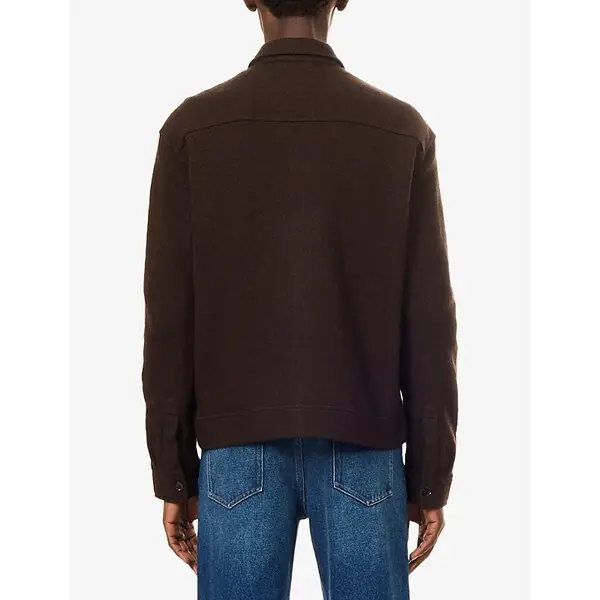 Nn07 Reed Button Wool Shirt
