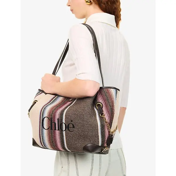 Chloé Clover Cotton-canvas Tote Bag