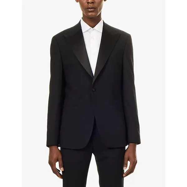TED BAKER X THE GENTLEMAN Ted Baker X The Gentlemen Slim-fit Single-breasted Wool-blend Blazer