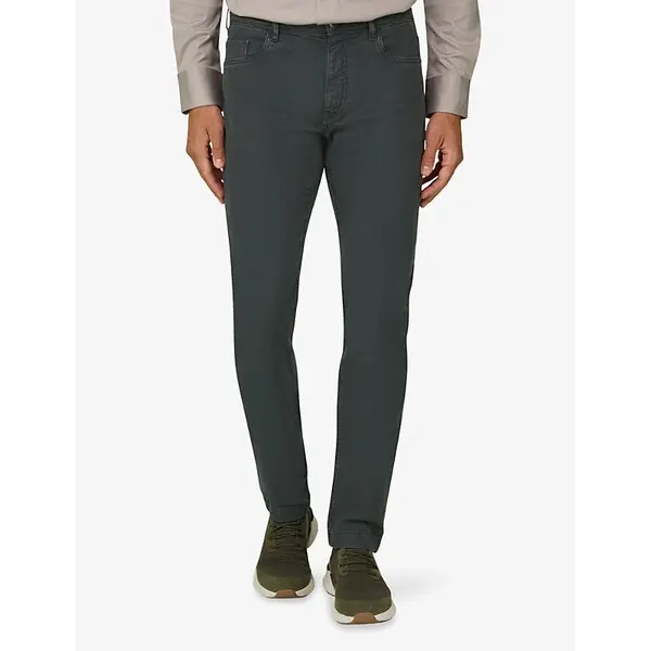 Boggi Milano Straight-leg Regular-fit Stretch Denim-blend Jeans