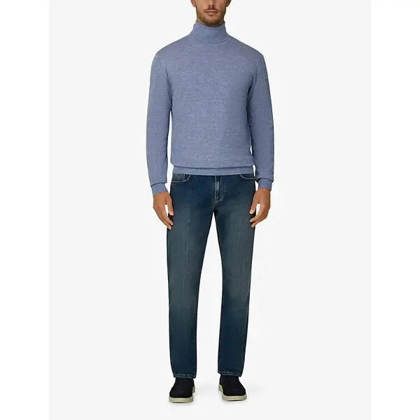 Boggi Milano Turtleneck Regular-fit Merino Wool Jumper
