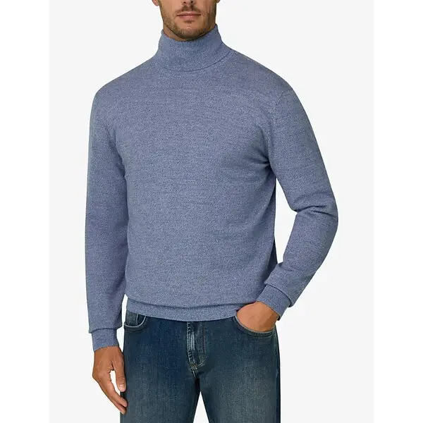 Boggi Milano Turtleneck Regular-fit Merino Wool Jumper