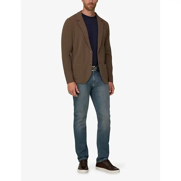 Boggi Milano Notch-lapel Single-breasted Merino Wool Jacket Xxl