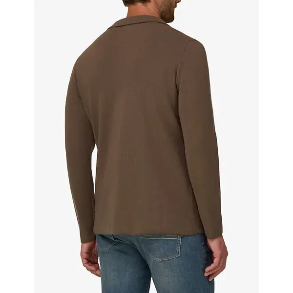 Boggi Milano Notch-lapel Single-breasted Merino Wool Jacket Xxl