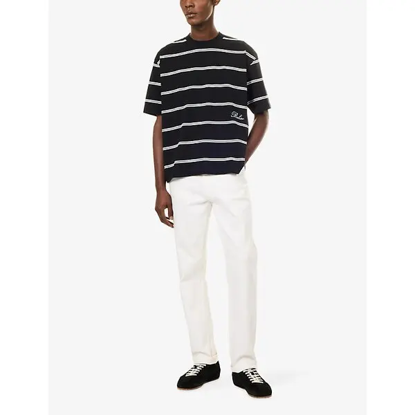 BELIER Jordan Striped Cotton-blend T-shirt