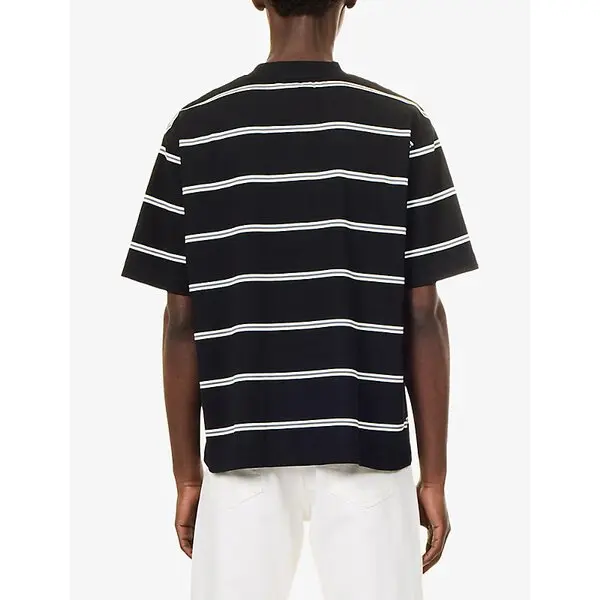 BELIER Jordan Striped Cotton-blend T-shirt
