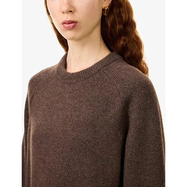 Paige Zaire Ribbed-trim Wool-blend Jumper