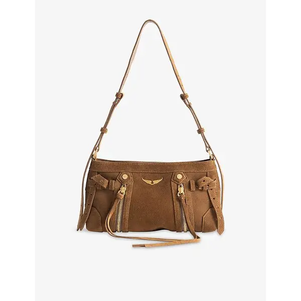 Zadig&Voltaire Madison Mini Suede Shoulder Bag - Cognac