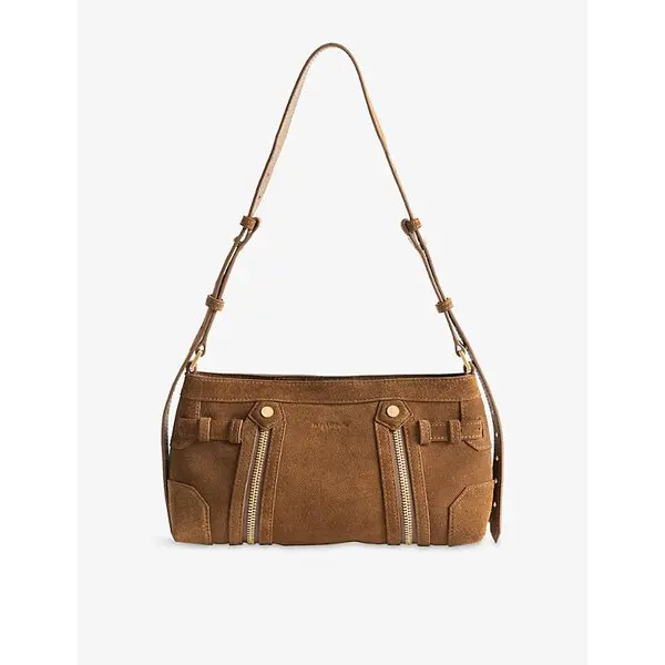 Zadig&Voltaire Madison Mini Suede Shoulder Bag - Cognac