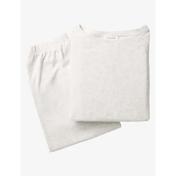 THE WHITE COMPANY Brushed Waffle Jersey Pyjama Set
