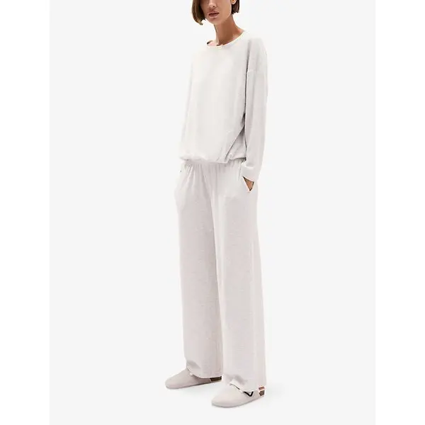 THE WHITE COMPANY Brushed Waffle Jersey Pyjama Set