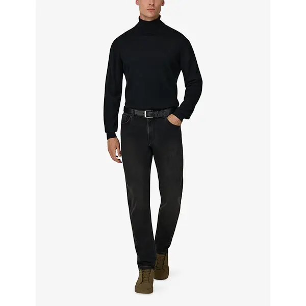 Boggi Milano Turtleneck Regular-fit Merino Wool Jumper