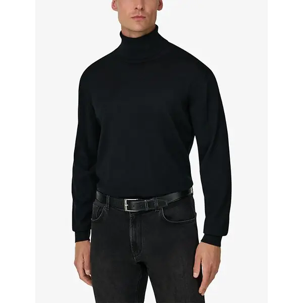 Boggi Milano Turtleneck Regular-fit Merino Wool Jumper