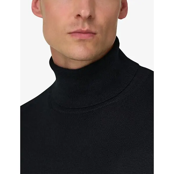 Boggi Milano Turtleneck Regular-fit Merino Wool Jumper