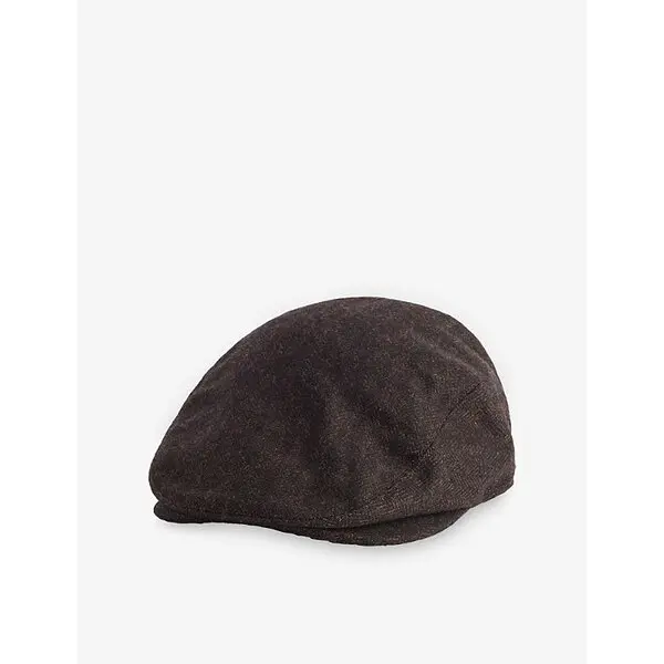 Barbour Barlow Wool-blend Flat Cap