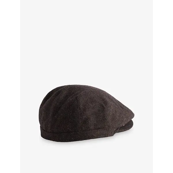 Barbour Barlow Wool-blend Flat Cap