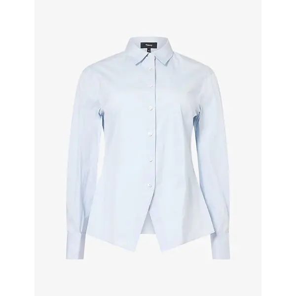 Theory Tailored-fit Cotton-blend Shirt