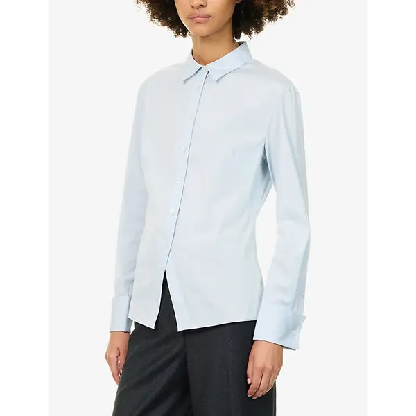 Theory Tailored-fit Cotton-blend Shirt