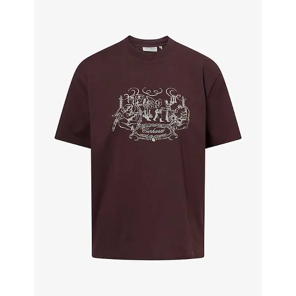 Carhartt Work In Progress Relaxed-fit Graphic-print Cotton T-shirt - Palisander