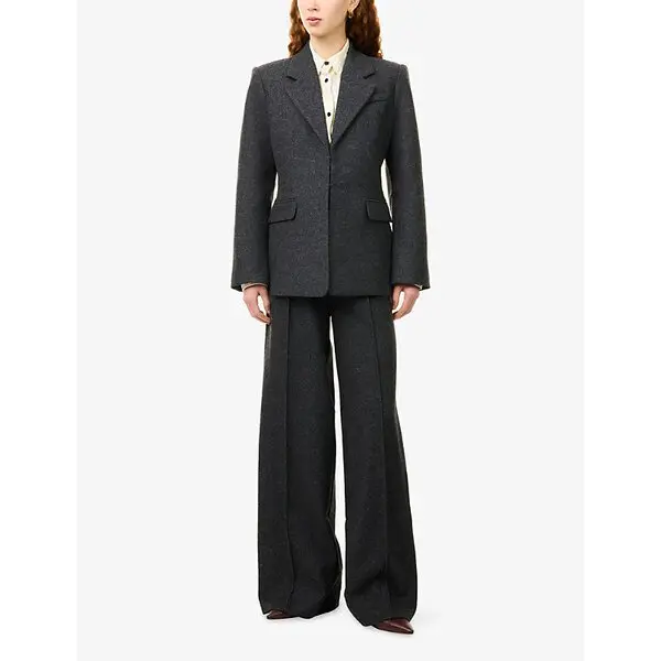 Paige Vicenza Tailored Wool-blend Trousers