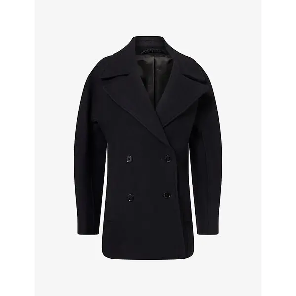 TOTEME Rounded Double-breasted Wool-blend Peacoat