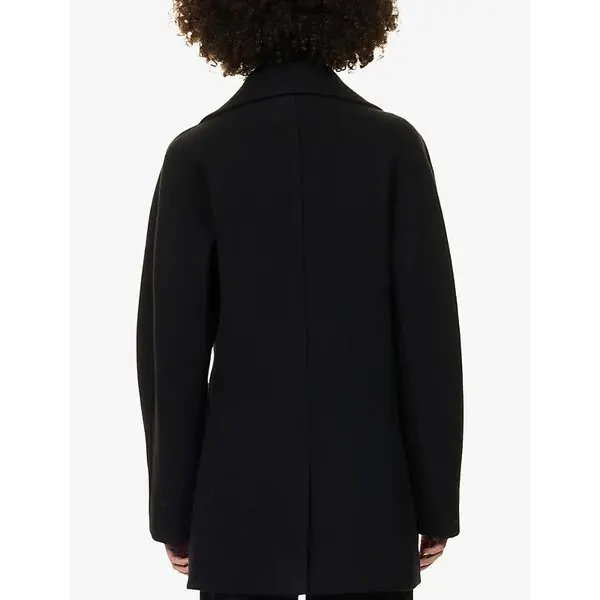 TOTEME Rounded Double-breasted Wool-blend Peacoat