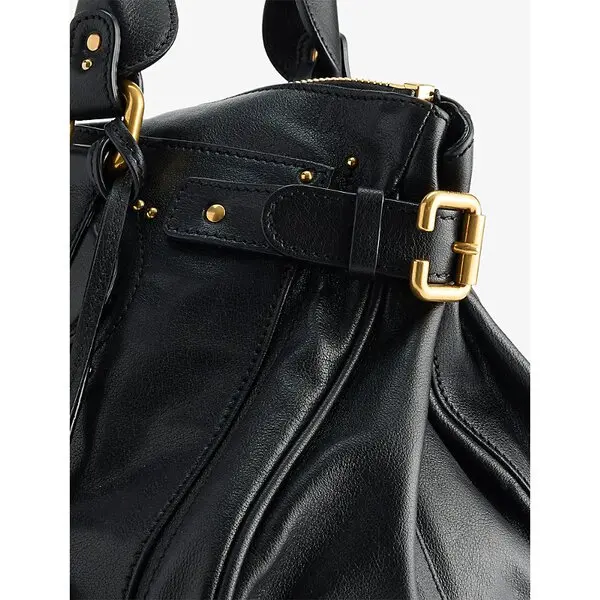 Chloé Paddington Weekender Leather Shoulder Bag - Black