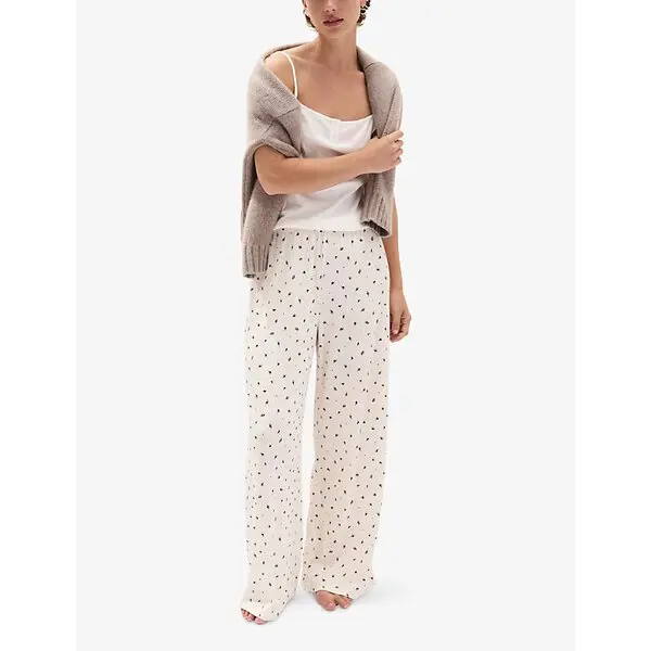 THE WHITE COMPANY Ribbed Stretch-jersey Pyjama Vest Top