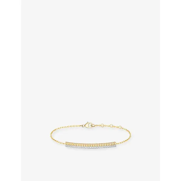 Boucheron Quatre Radiant Edition 18ct And 0.18ct Diamond Chain Bracelet - Yellow Gold