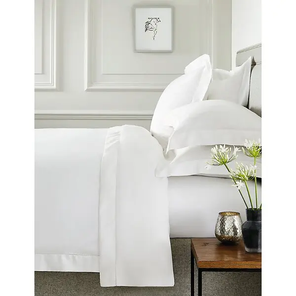 THE WHITE COMPANY Connaught Cotton And Silk Fitted Sheet