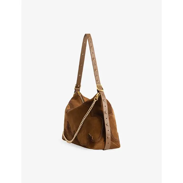 Zadig&Voltaire Jim Western Used Suede Shoulder Bag