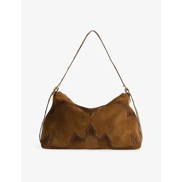 Zadig&Voltaire Jim Western Used Suede Shoulder Bag