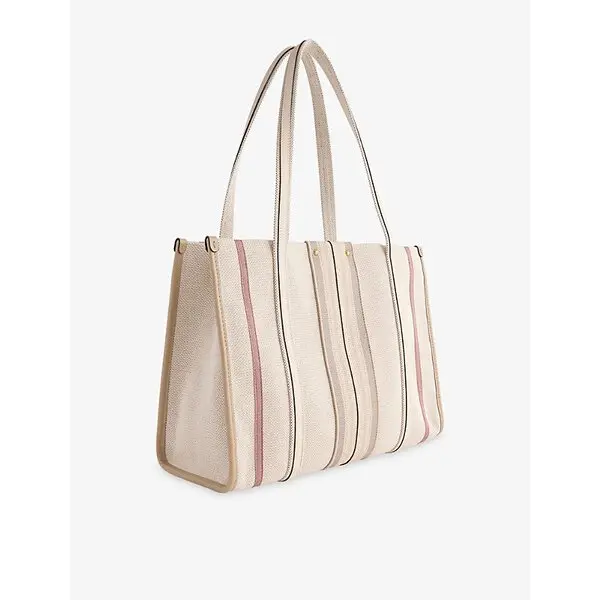 Chloé Woody Loop Medium Cotton-canvas Tote Bag