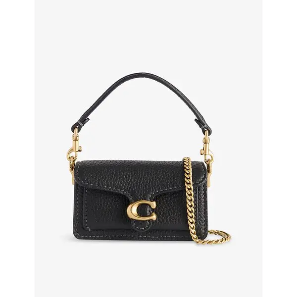 COACH Tabby Leather Bag Charm