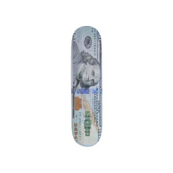 Supreme Money Logo Skateboard Deck - Multicolor