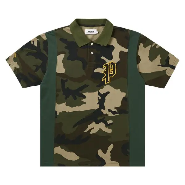 PALACE Legacy Polo 'woodland Camo