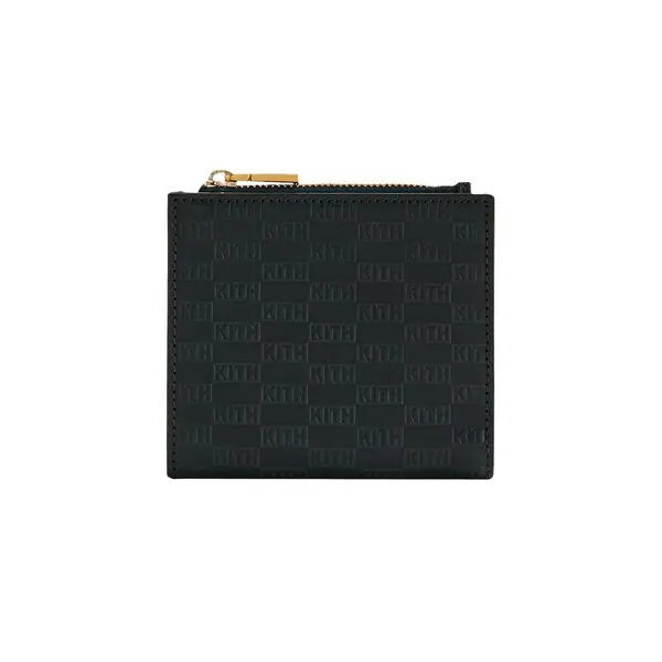 Kith Monogram Leather Snap Wallet 'equestrian