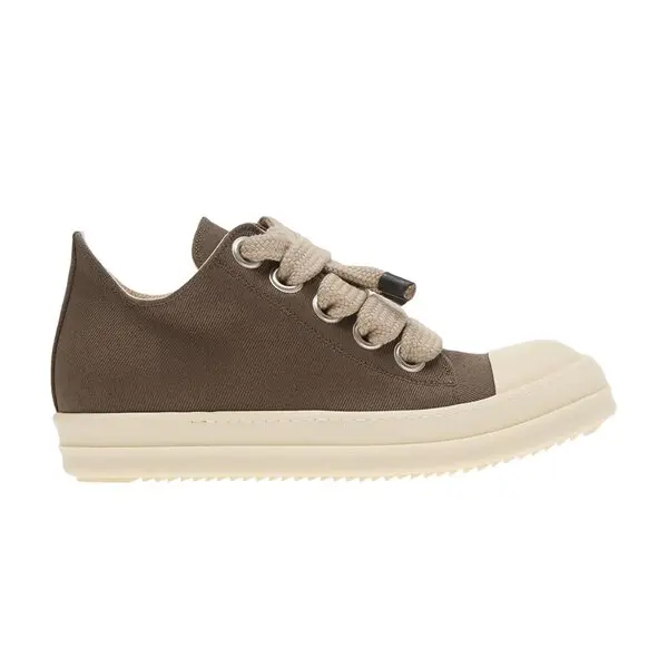Rick Owens Jumbo Lace Low 'dust Milk - Brown
