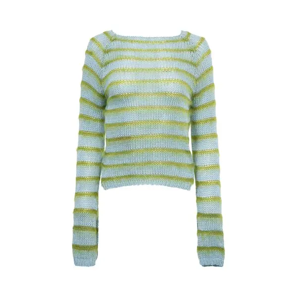 Marni Mohair Striped Jumper 'iris
