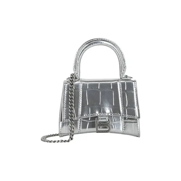Balenciaga Hourglass Mini Bag With Chain