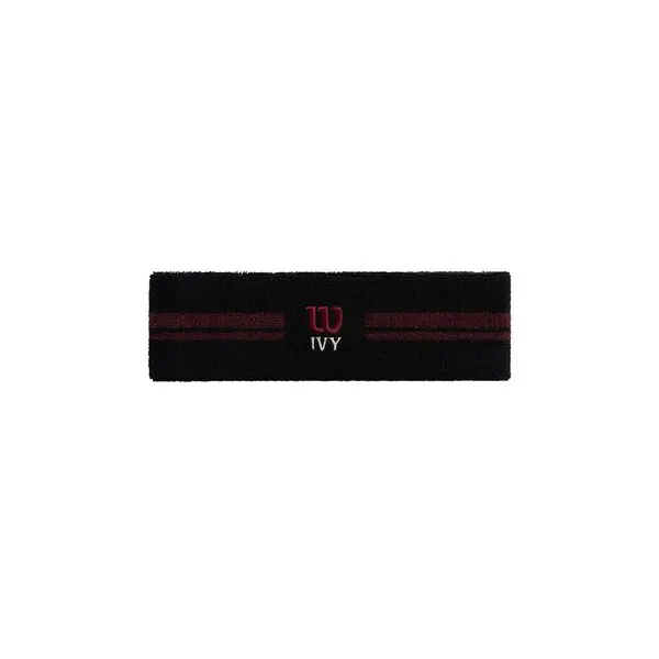 Kith Ivy For Wilson Terry Stripe Headband - Black