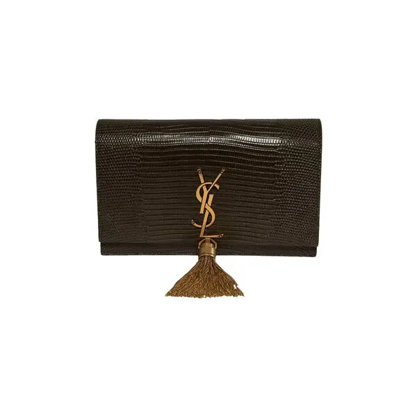 Saint Laurent Kate Tassel Chain Wallet 'dark Sea Weed