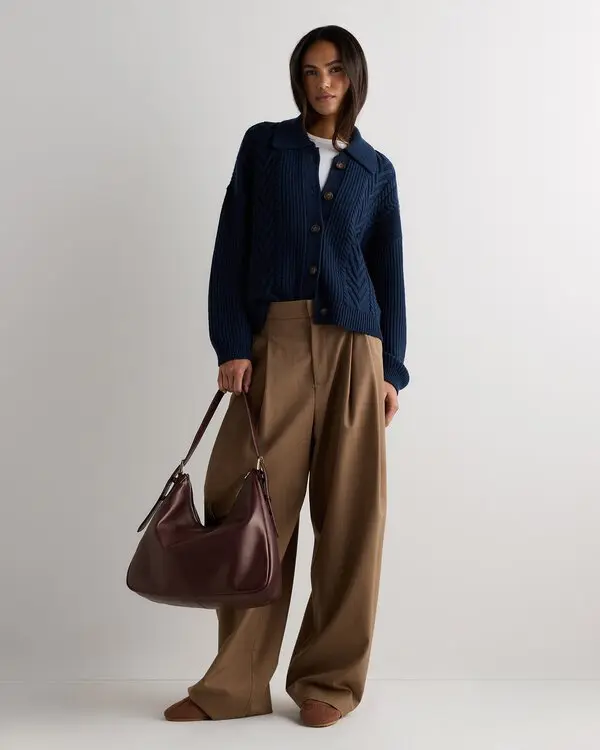 Quince Sutton Shoulder Bag - Deep Plum