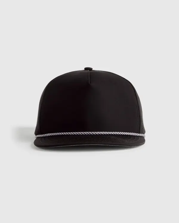 Quince Water Repellent Performance Rope Hat - Black