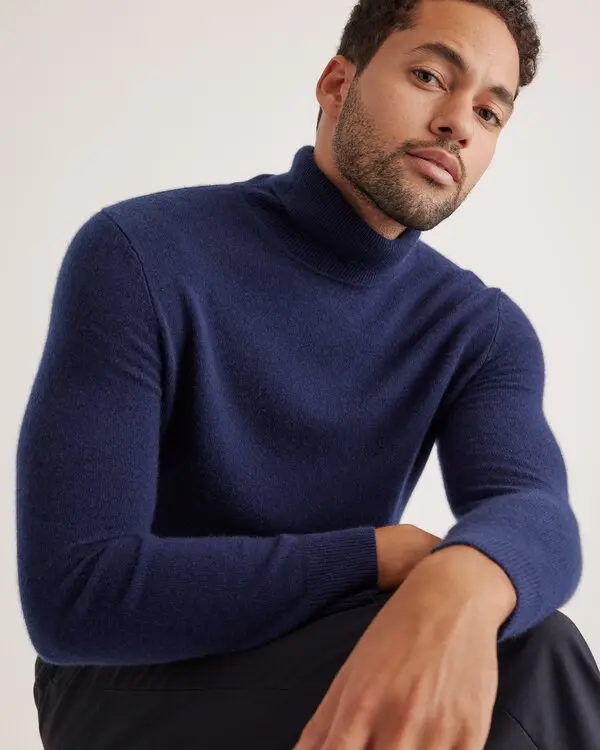 Quince Mongolian Spring Cashmere Turtleneck Sweater