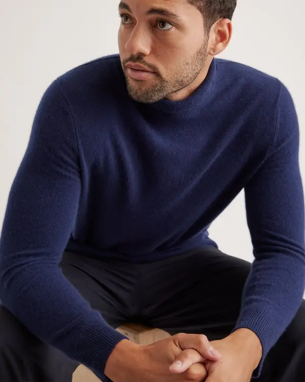 Quince Mongolian Spring Cashmere Turtleneck Sweater
