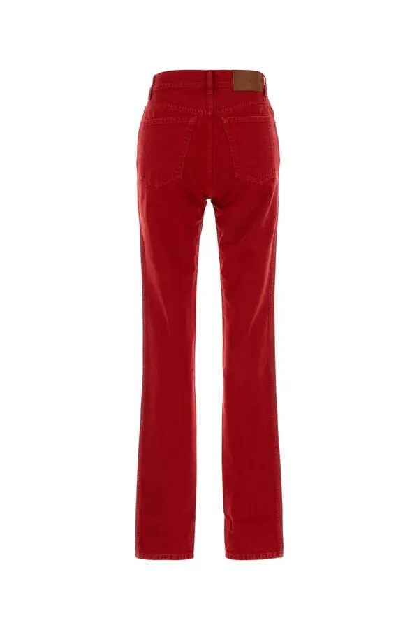Chloé Denim Jeans - Red