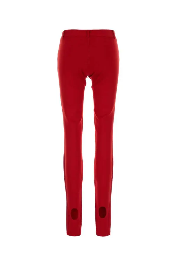 Gucci Red Jersey Leggings