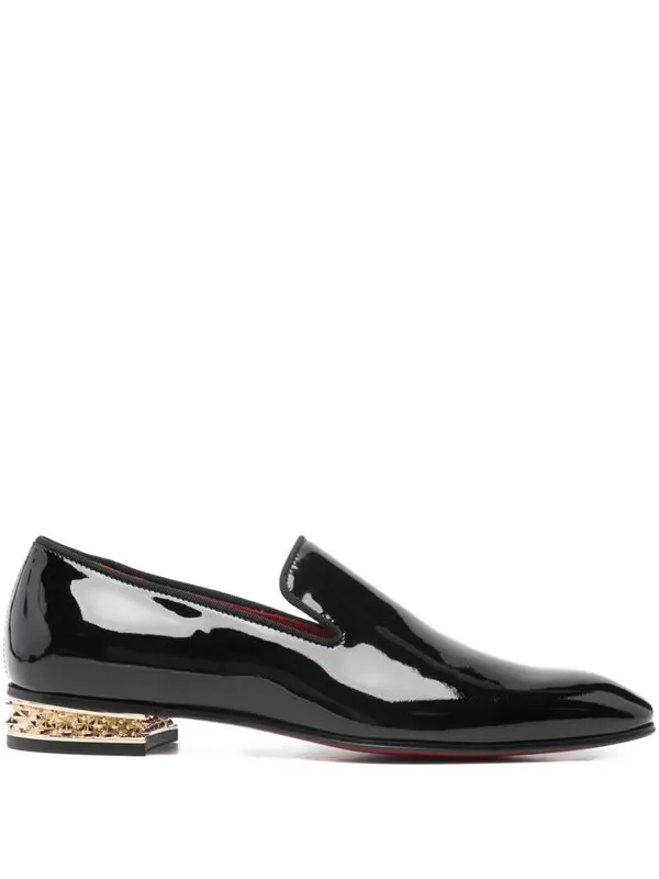 CHRISTIAN LOUBOUTIN Dandy Rocks Patent Leather Loafers - Multicolor